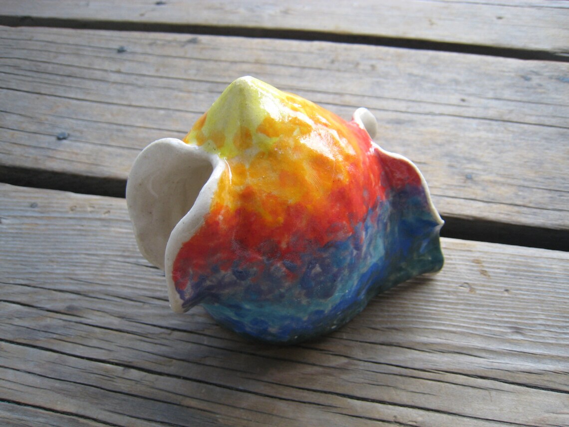 Ceramic Pointed Fish Cave MADE TO ORDER - Aquarium Decoration - Faerie ...