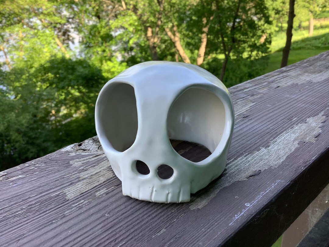 Little Skull Aquarium Decoration - MADE TO ORDER - Betta Fish Hide ...