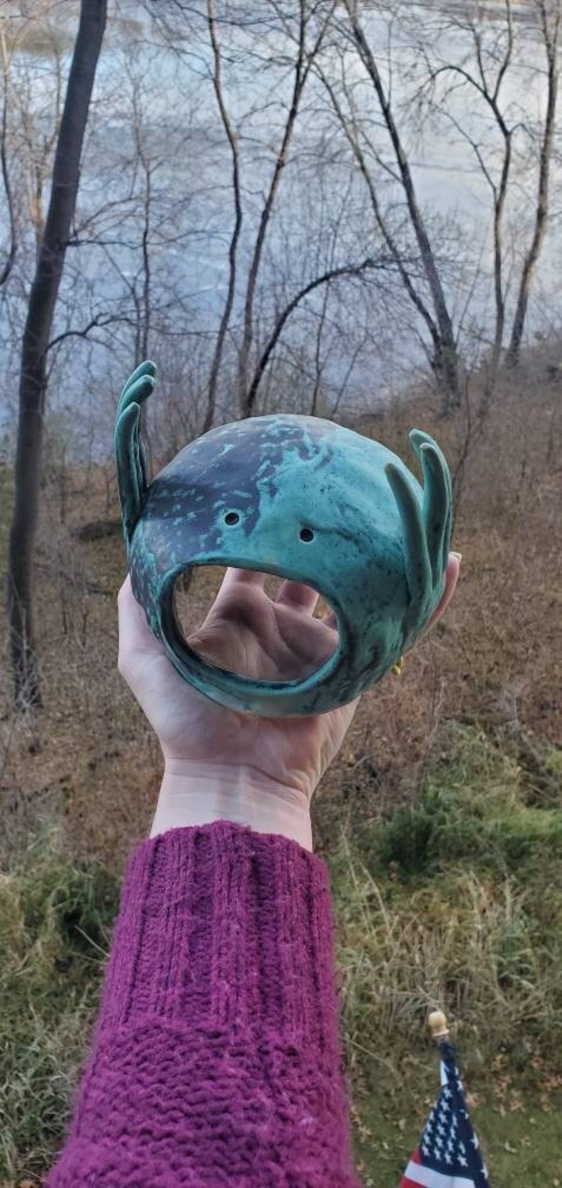 Axolotl Sculpture 5 Inch Hideout MADE TO ORDER Ceramic - Etsy