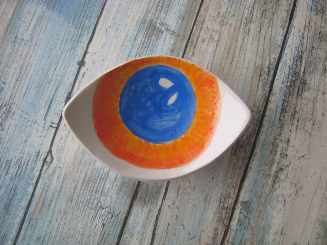 Psychedelic Home Decor - Ceramic Handmade Dish - Ceramics and Pottery ...