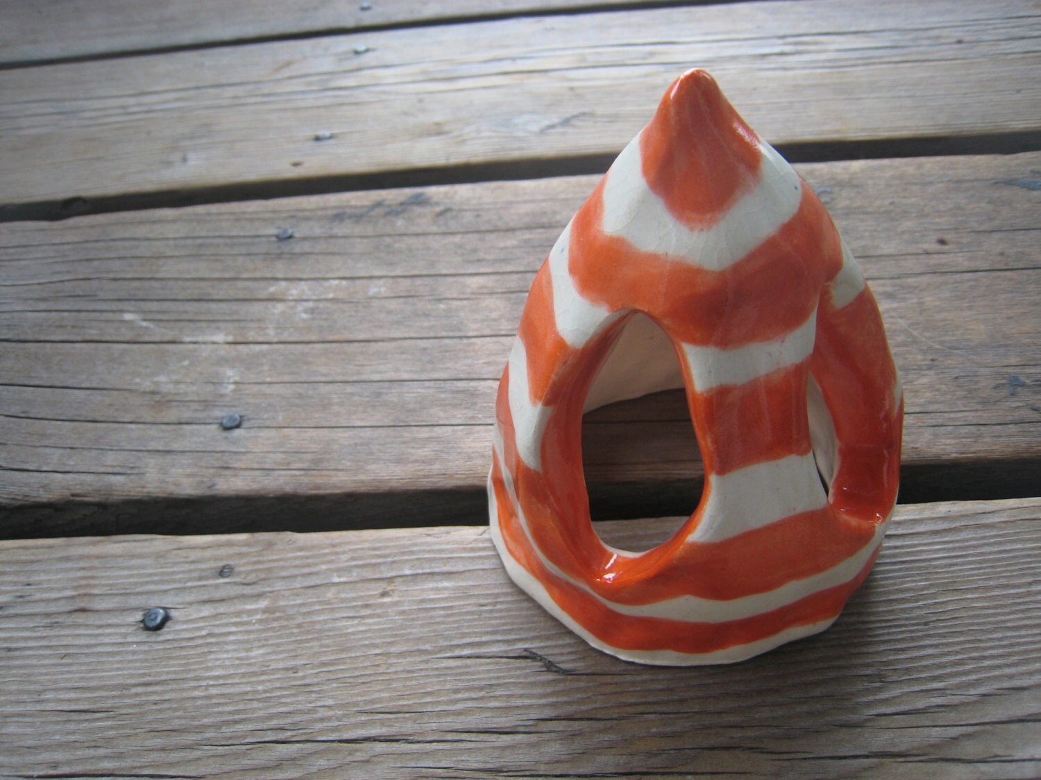 Striped Fish Cave MADE TO ORDER You Choose Color Ceramic - Etsy