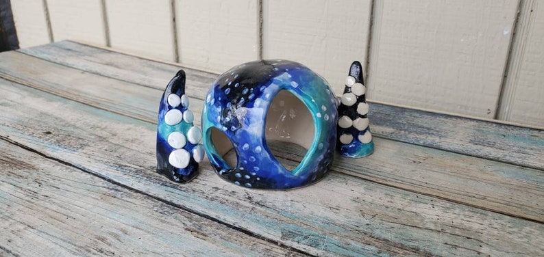 Tiny Sea Monster Sculpture - MADE TO ORDER - Fish Tank Decorations ...