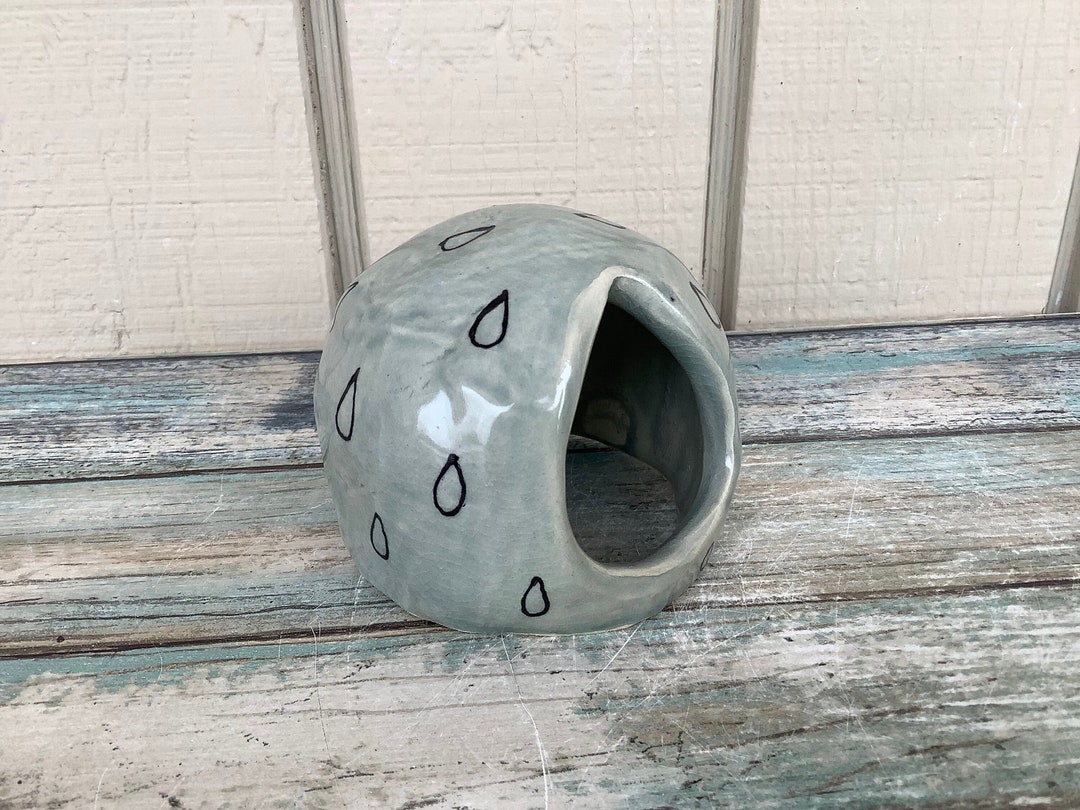 Fish Tank Decor Betta Cave - Ceramic Betta Hide - Aquarium Rock Cave ...