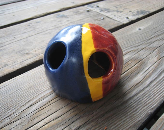 Basic Betta Fish Hide READY TO SHIP Blue Red and Orange - Etsy