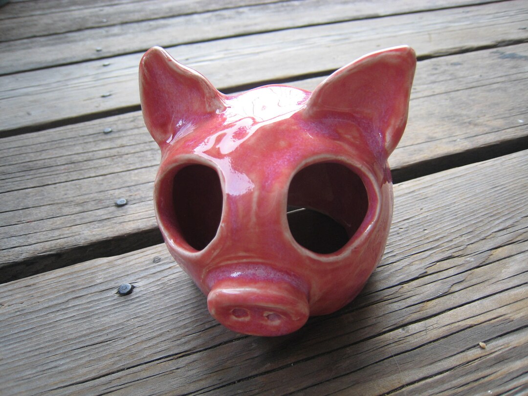 Pink Piggy Aquarium Cave - MADE TO ORDER Limited Run - Betta Fish Hide ...