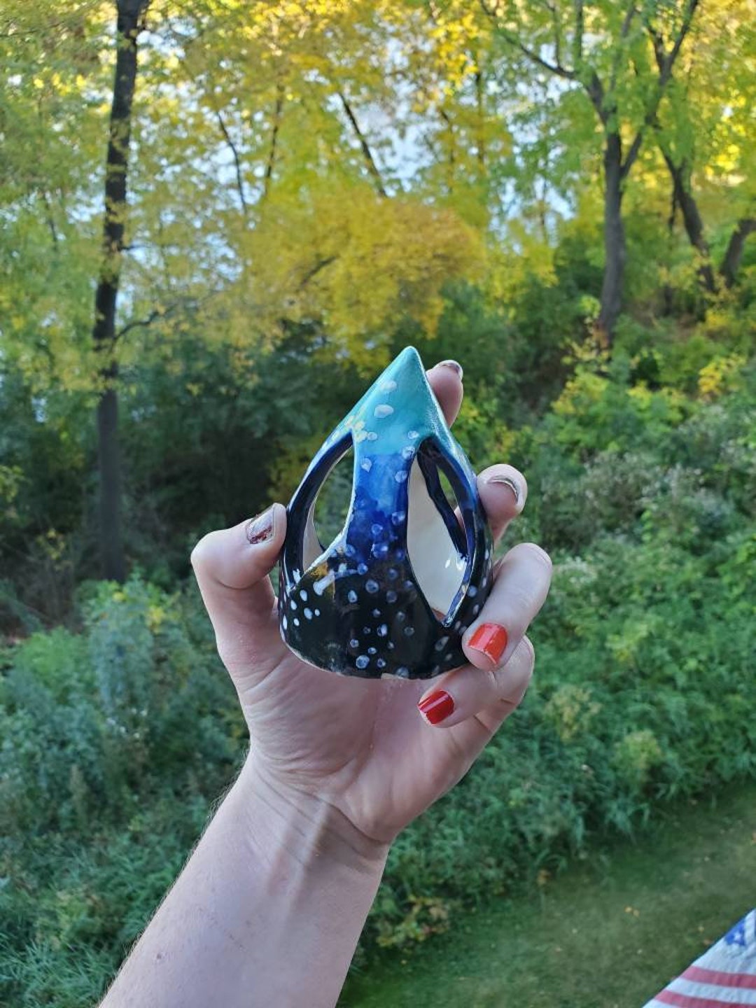 Galaxy Fish Cave MADE TO ORDER - Ceramic Fish House - Cute Aquarium ...