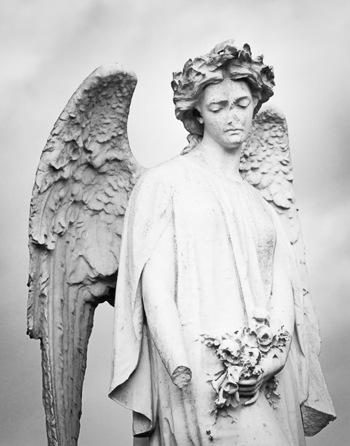 Angel Print Wounded Angel Statue Fine Art Photograph Irish | Etsy