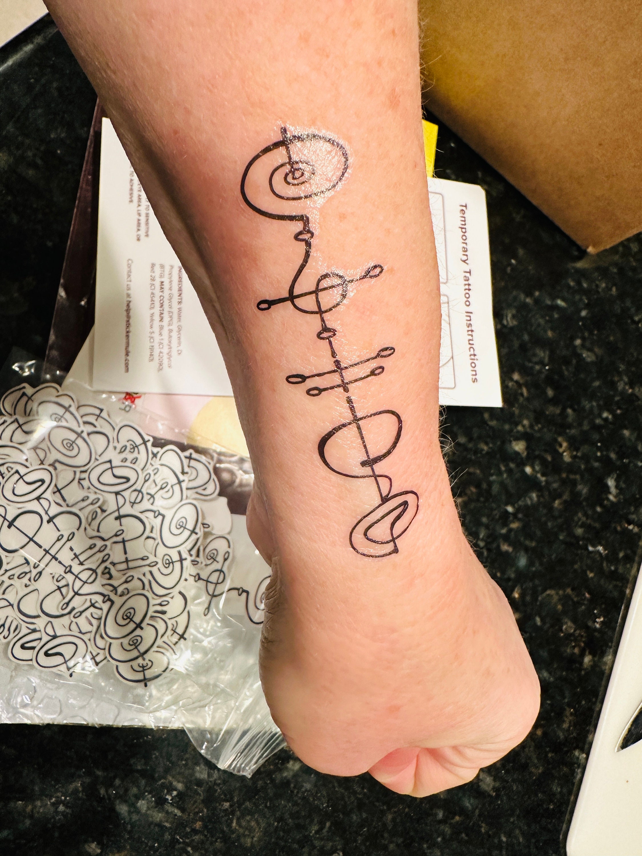 Vulcan Script Temporary Tattoo - Etsy