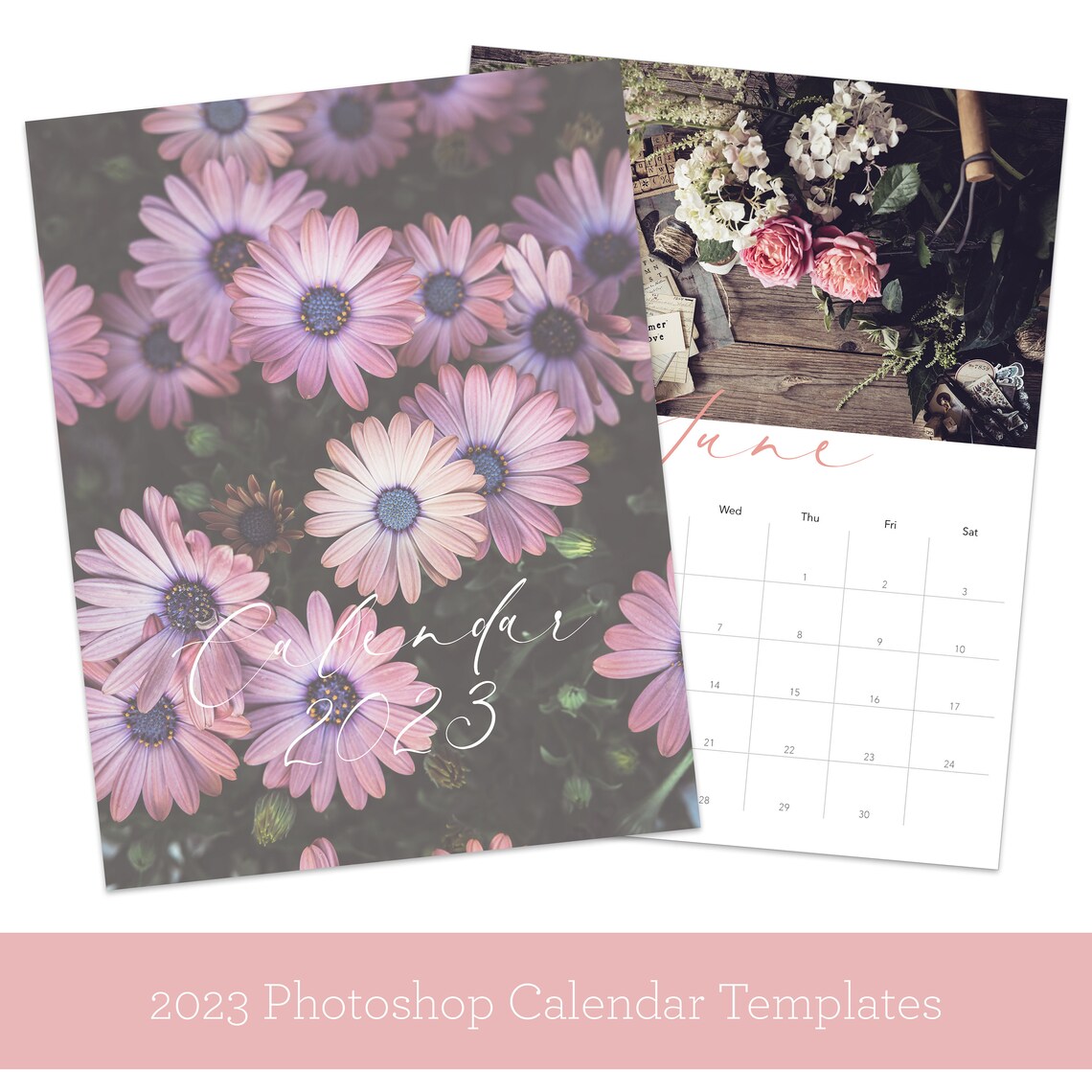 2023 Photoshop Calendar Template | Letter Size Calendar | Digital ...
