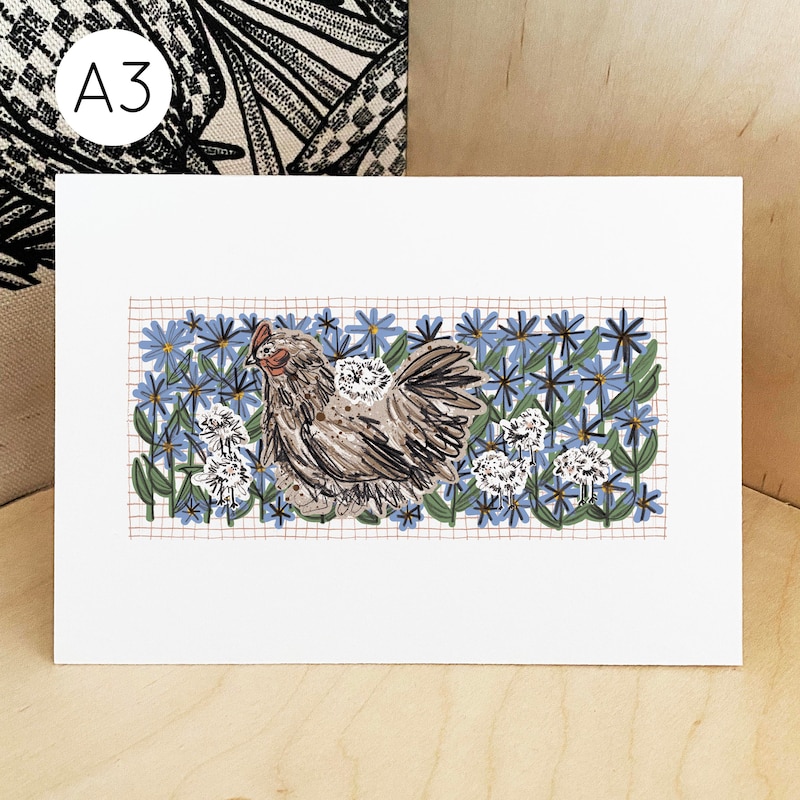Chick Print - Etsy