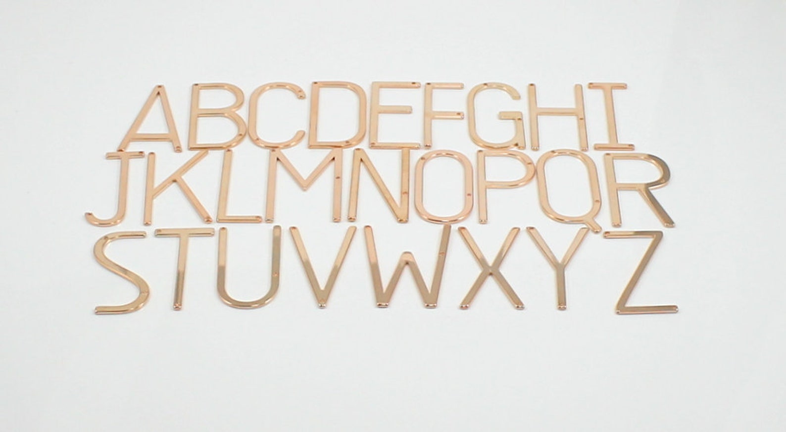 Large Initial Necklace Over Size Letter Silver Sideways | Etsy