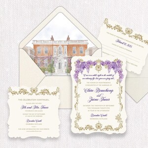 Regency Era Invitation Clyvedon Castle Invitation Wisteria Estate ...