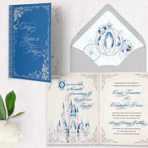 Cinderella Wedding Invitation Sample - Etsy