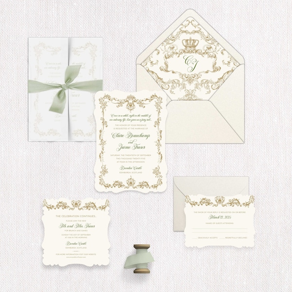 Baroque Invitation - Etsy