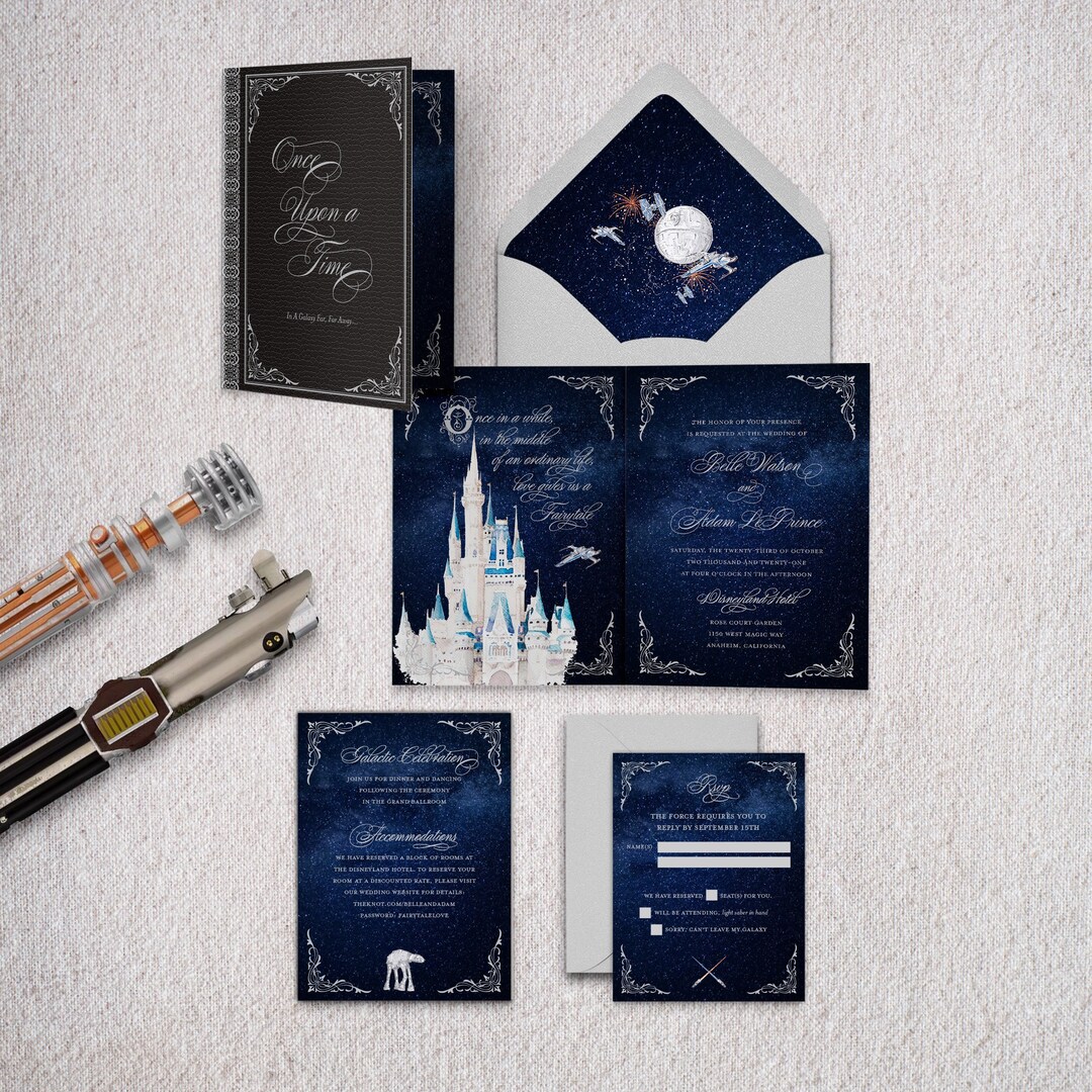 Sci Fi Wedding Invitation Space Theme Wedding Invite Galactic ...