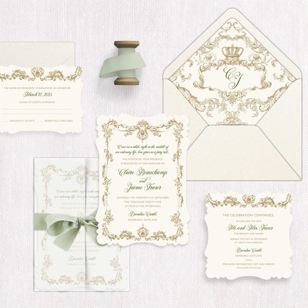 Baroque Invitation - Etsy