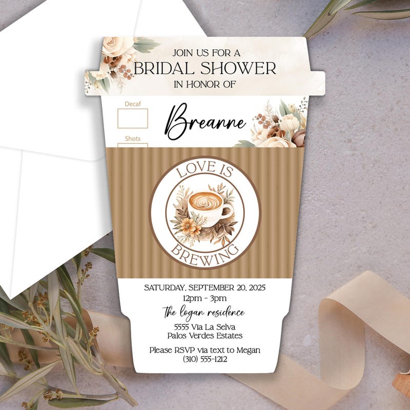 Coffee Invitation - Etsy
