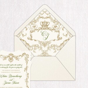 Regency Era Invitation Vintage Fairytale Wedding Invitation Ornate ...