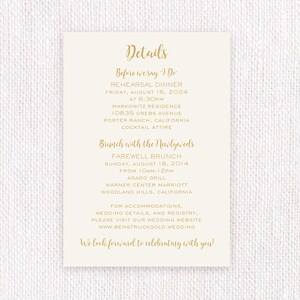We Do Invitation Simple Wedding Invitation Gold Foil Stamped Invitation ...
