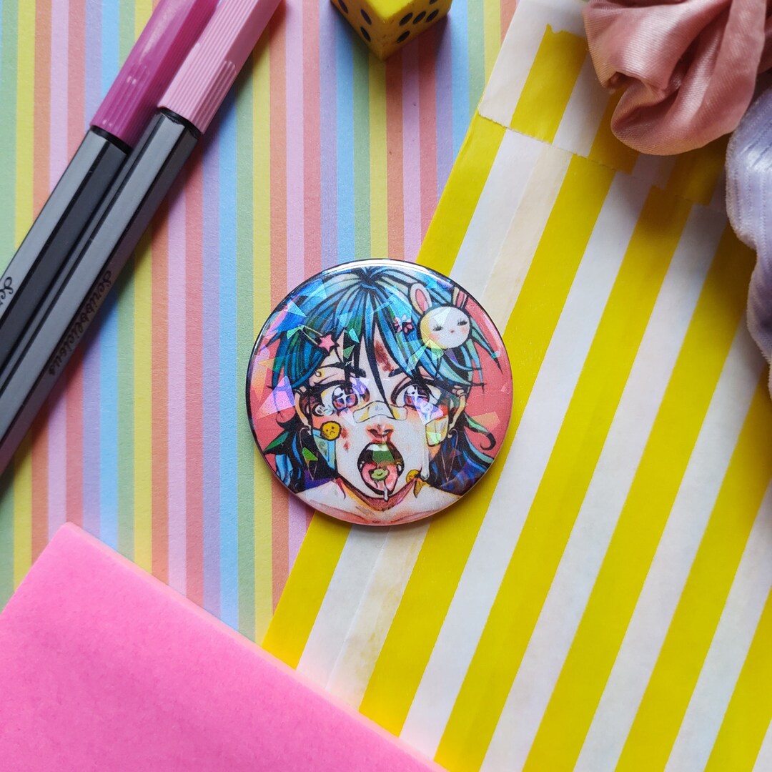 Kawaii Kidcore Anime Girl, Pop Kei Manga Print, Uchuu Kei Wall Art ...