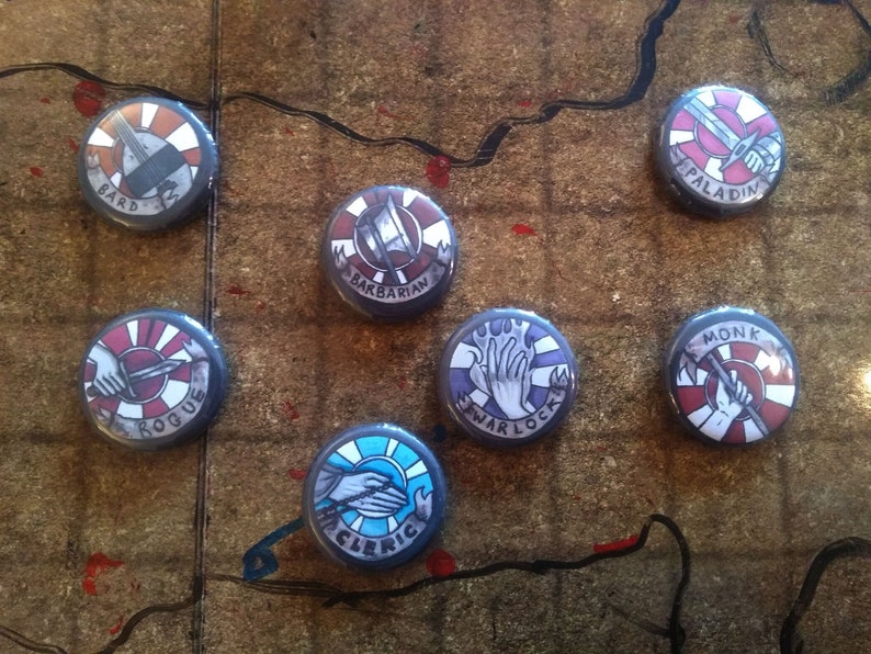 D&D 1 Inch Class Badge/counter - Etsy UK