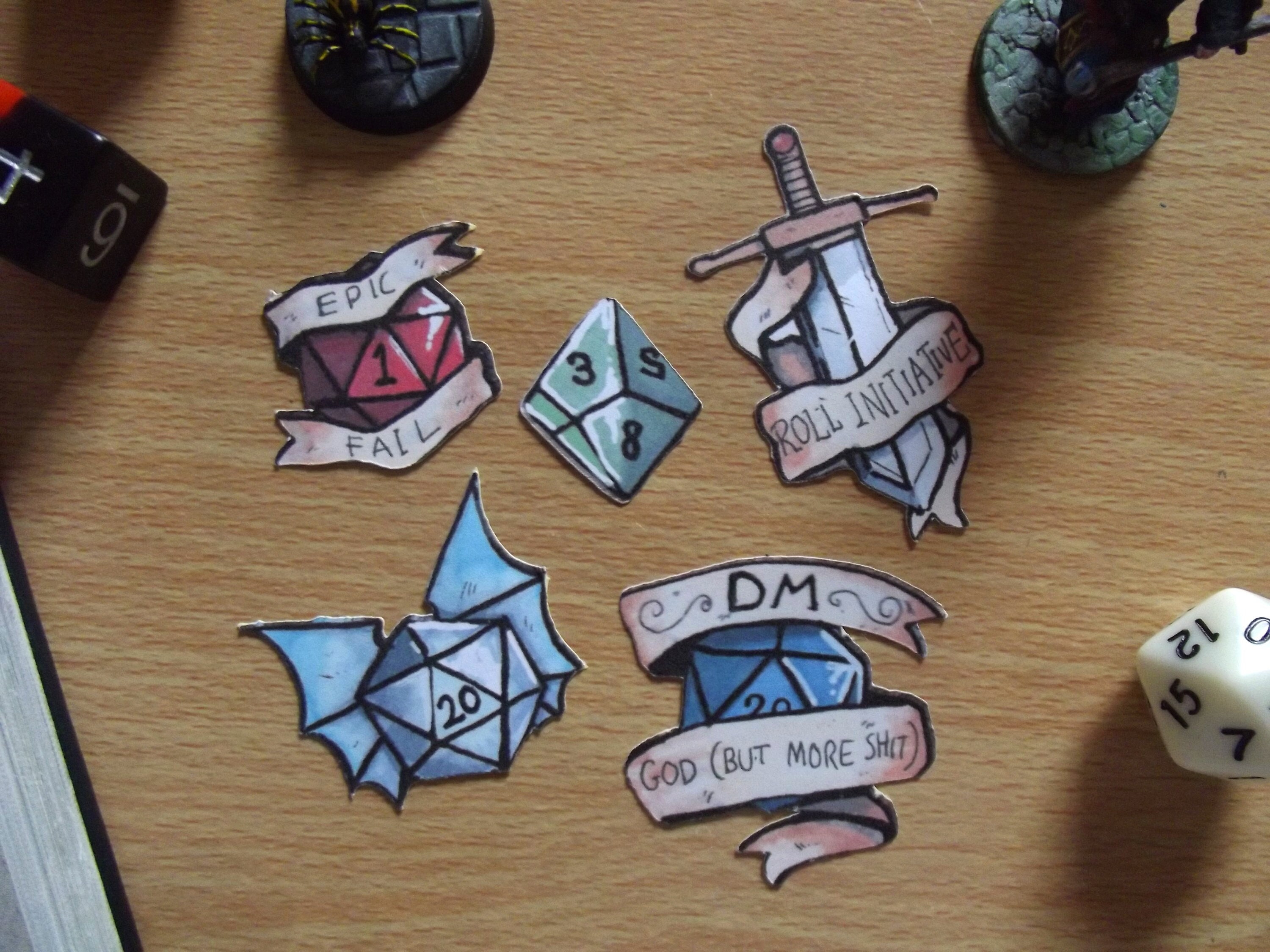 Paper & Party Supplies Journal Sticker Laptop Stickers D&D. Dnd Gifts ...
