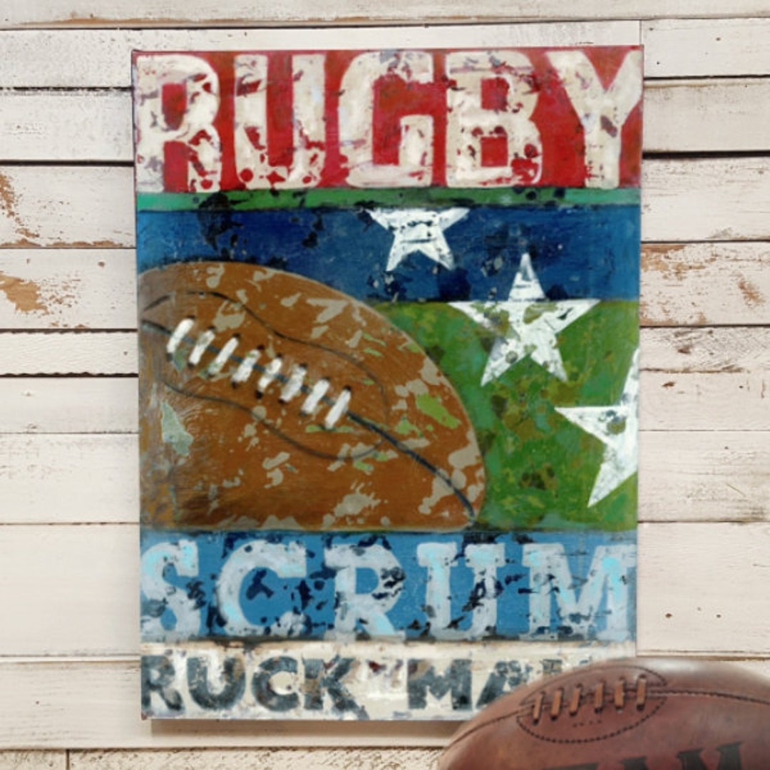 Rugby Art Line up Collection Sports Wall Art Decor - Etsy