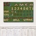 Baseball Scoreboard Sports Wall Art Decor in Green by Aaron Christensen ...