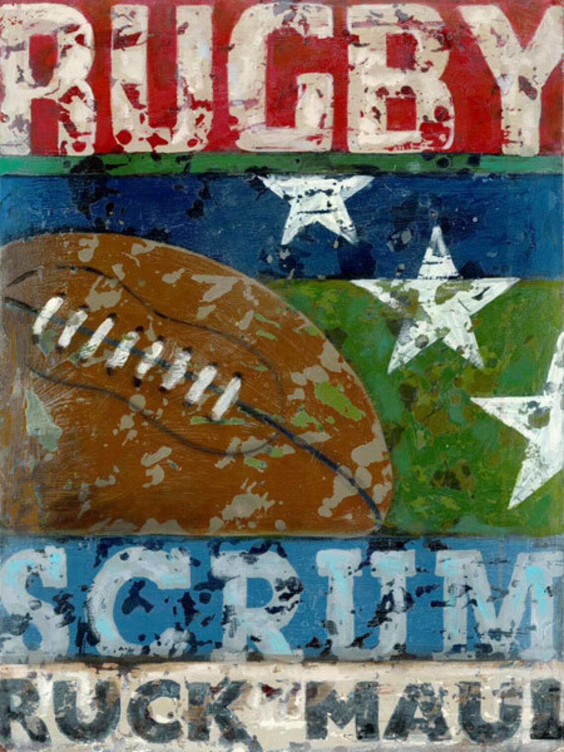 Rugby Art Line Up Collection Sports Wall Art Decor | Etsy