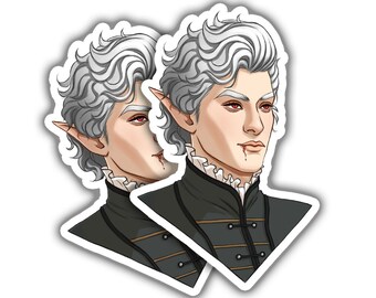 Astarion Rawr Baldur's Gate 3 Matte Vinyl Sticker - Etsy