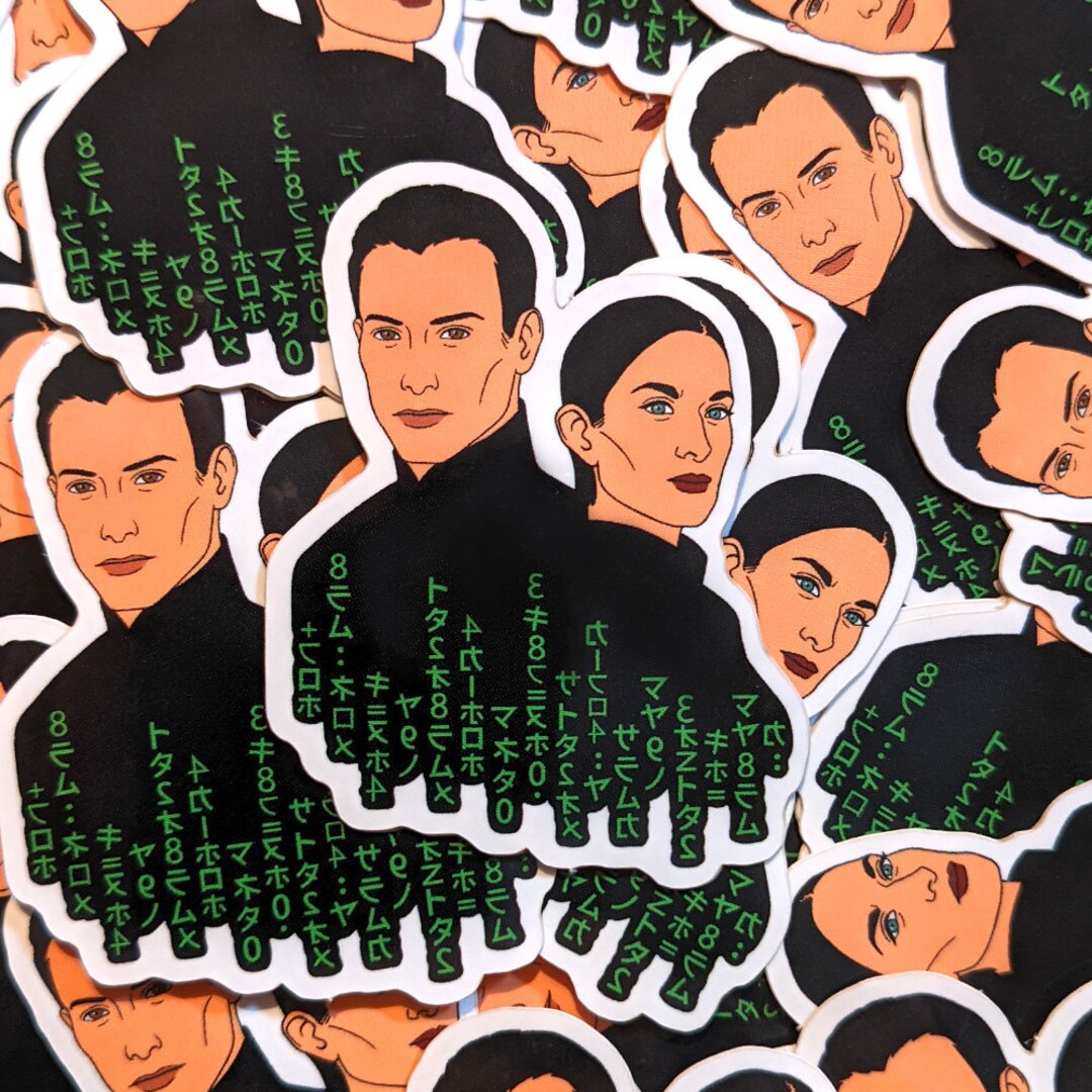 2.3" Matrix Sticker - Etsy