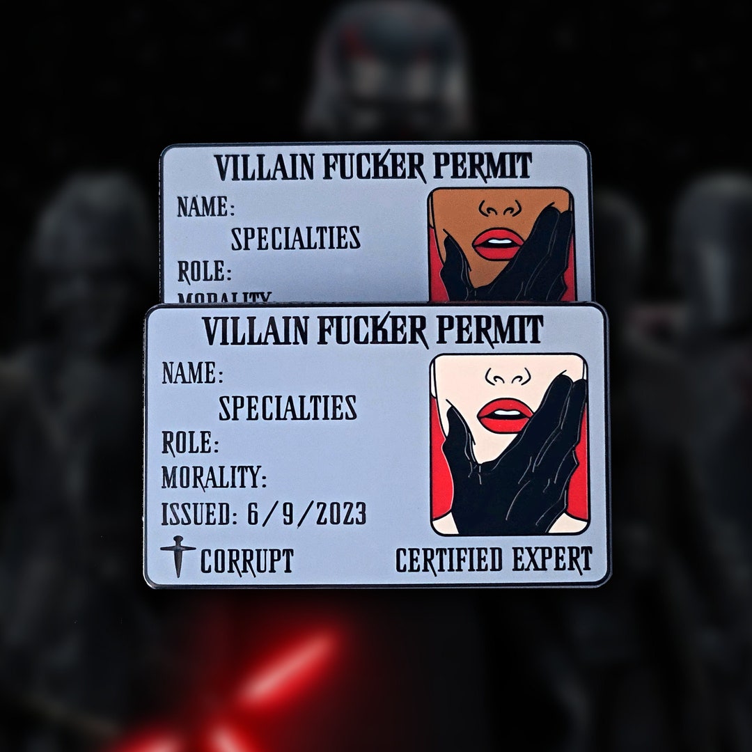 2.75" Monster F*cker License - Customizable - Villain - Etsy