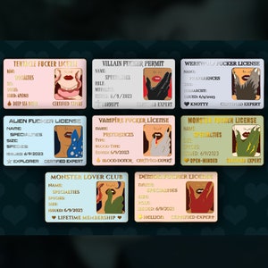 2.75" Monster F*cker License - Customizable - Werewolf - Etsy