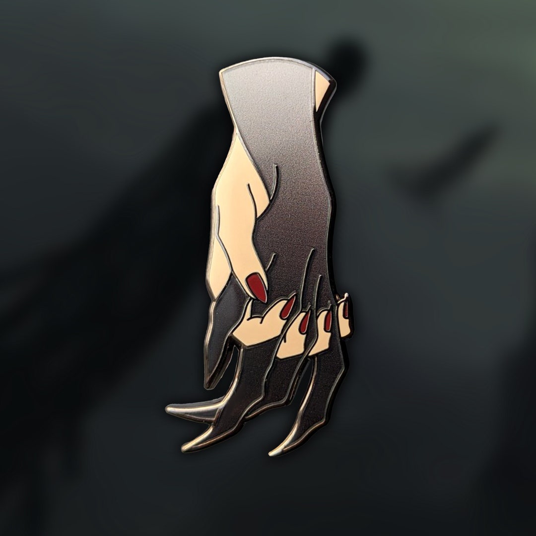 Holding Hands With Monsters Pin - Shadow - Etsy