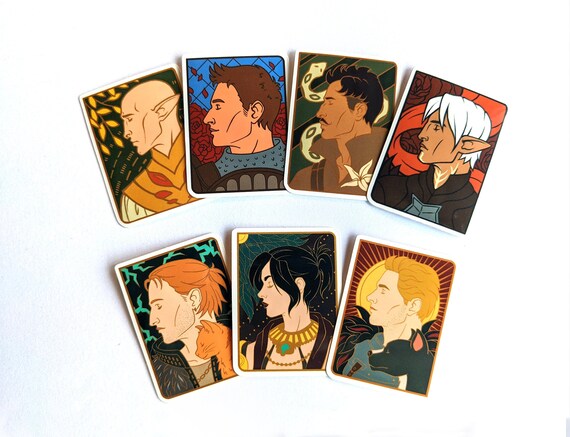 2 Dragon Age Tarot Card Stickers - Etsy