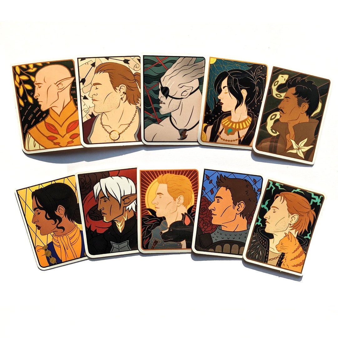 2" Dragon Age Tarot Card Stickers - Etsy