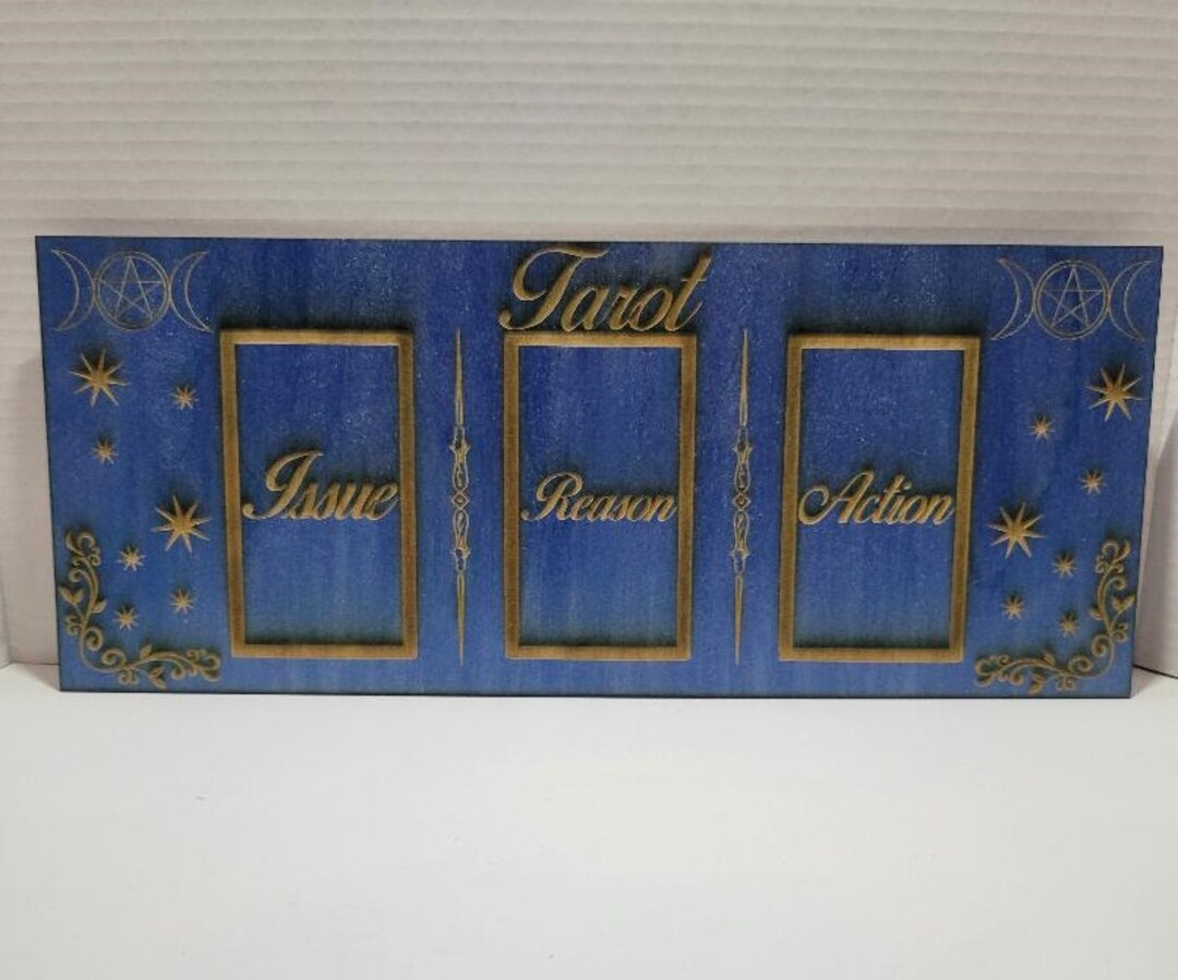 Tarot Card Spread Wooden Reading Board - Etsy