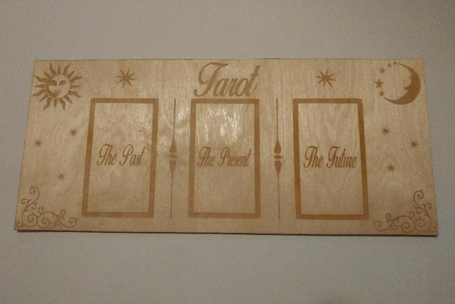 Tarot Card Spread Wooden Reading Board | Etsy
