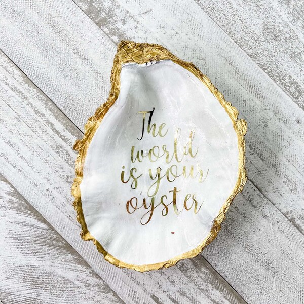 Oyster Shell Jewelry Dish - Etsy