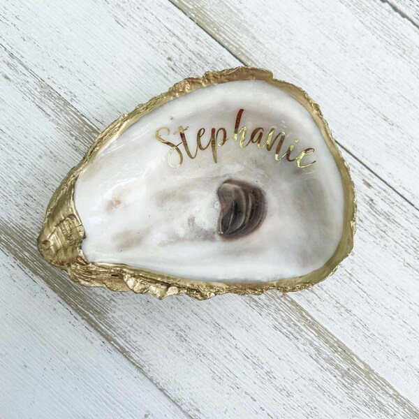 Oyster Shell Jewelry Dish - Etsy