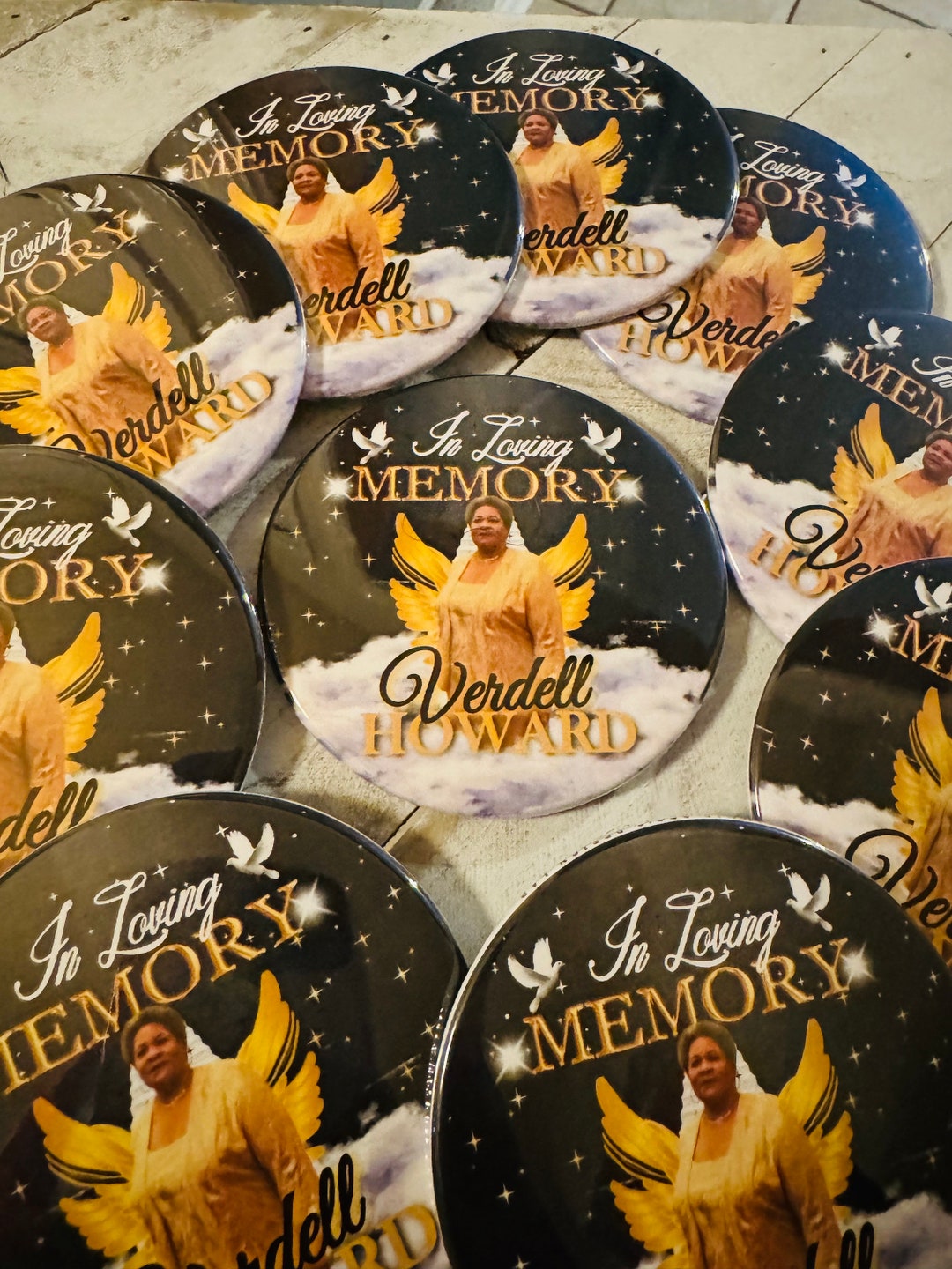 10 Customized Personalized Photo Buttons 3.5 Inches - Etsy