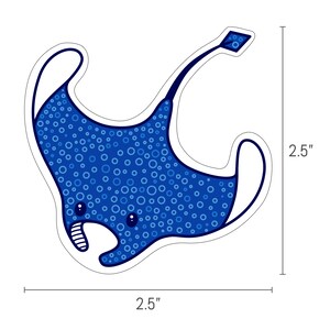 Blue Ray Waterproof Vinyl Sticker - Etsy