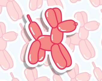 Balloon Dog Sticker Adventuringstickers Stickers Dog - Etsy