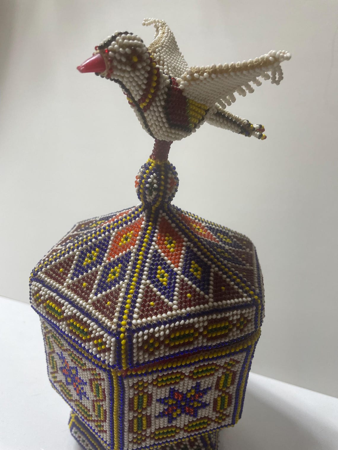 1950's Vintage Turkish Prisoner's Art Hand Beaded Box - Etsy