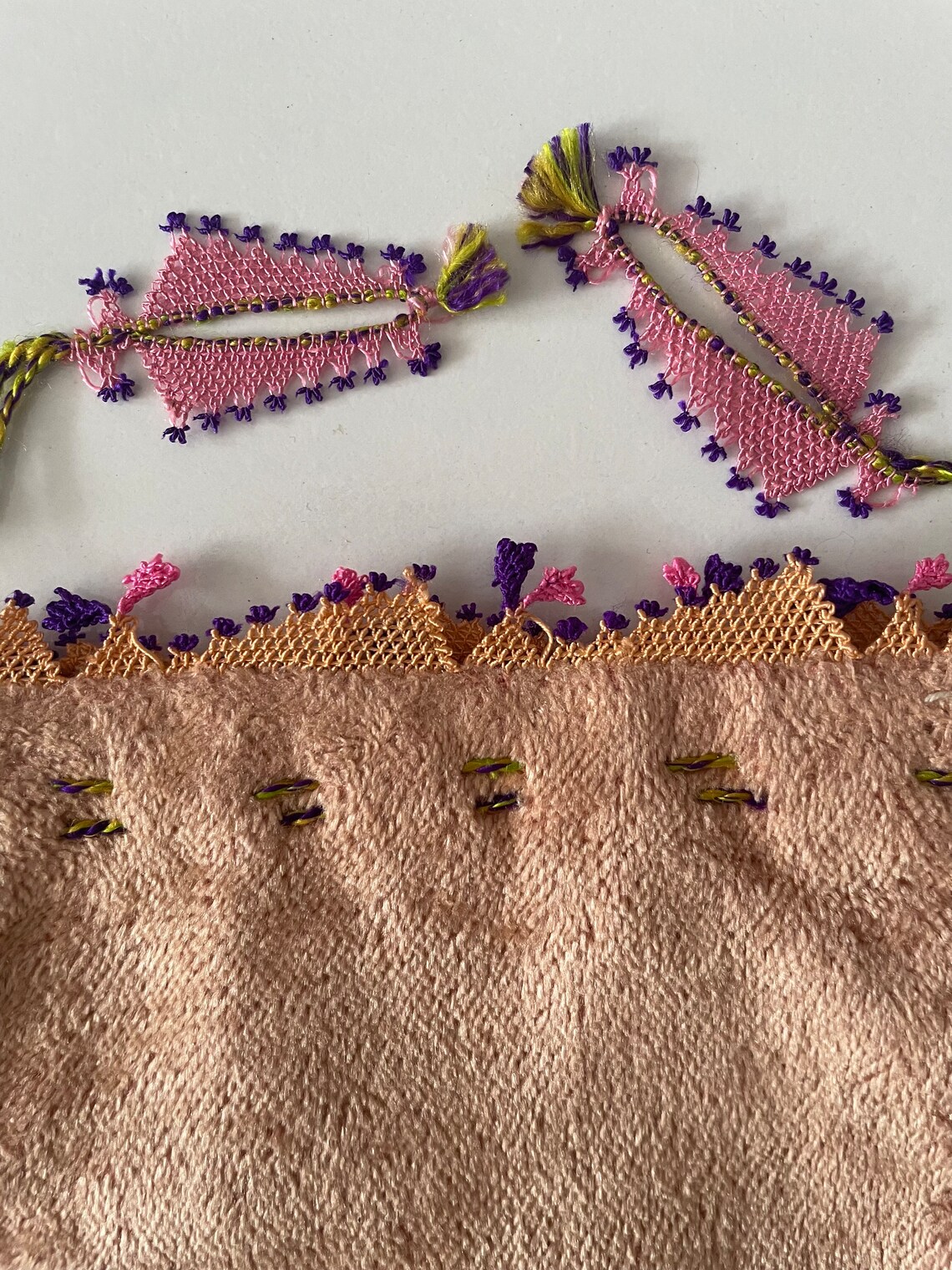 Antique Ottoman Turkish Hand Loomed Velvet Pouch Decorated Silk Needle ...