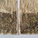 19th C Antique Ottoman Turkish Gold Metallic Hand Embroidered Linen ...