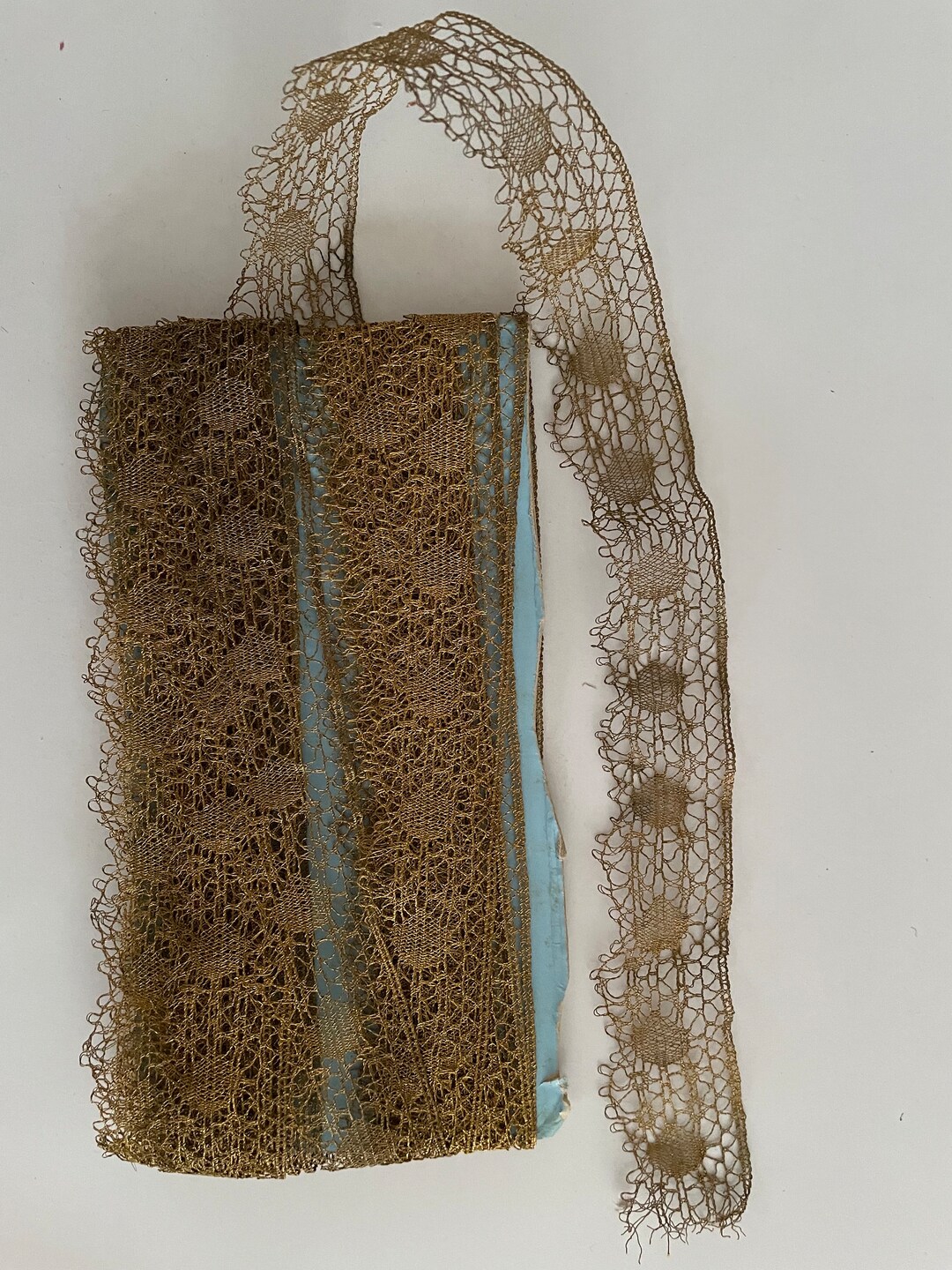 Antique French Gold Metallic Thread Lace Trim 6 Meters 15cm - Etsy