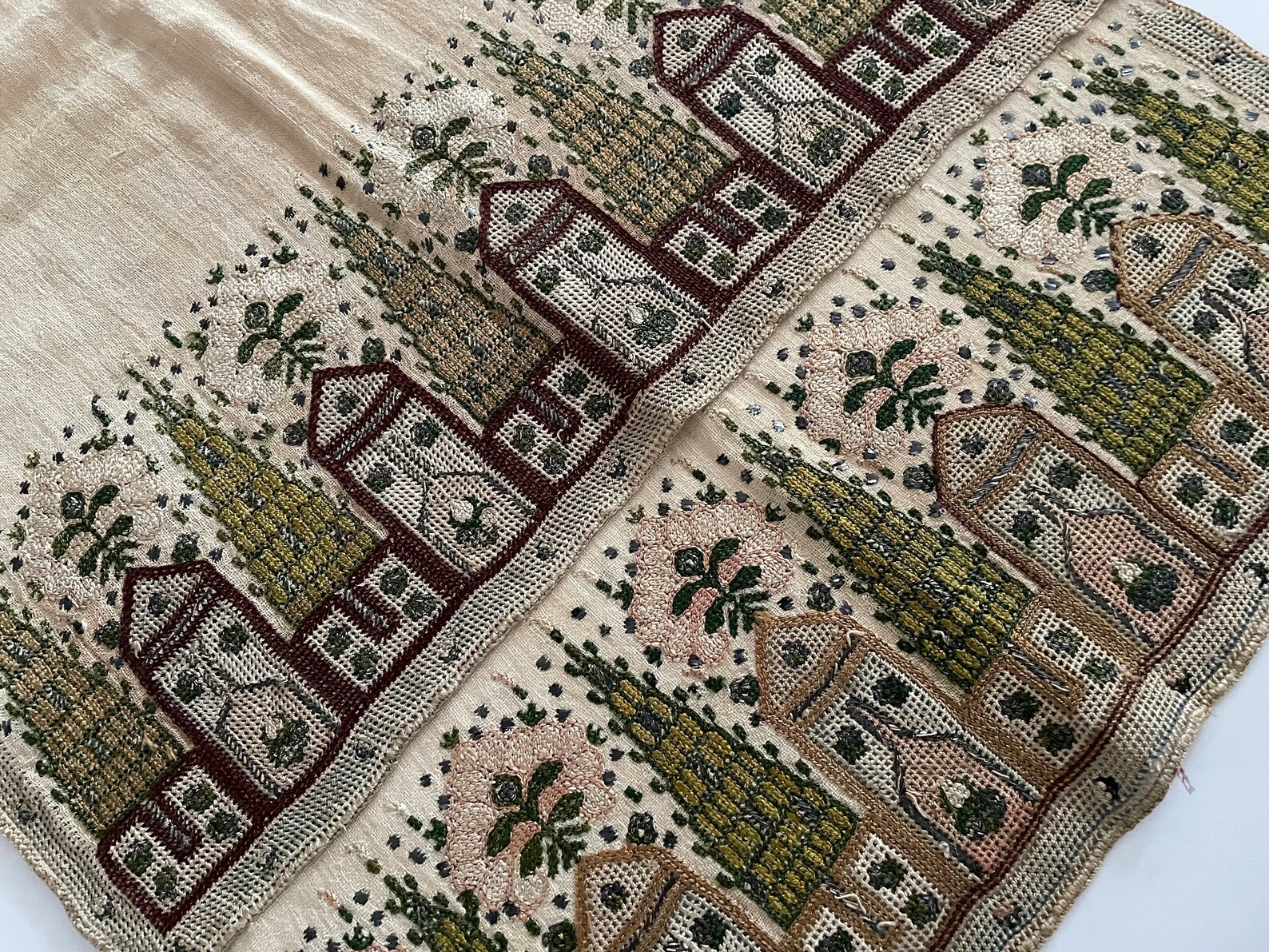 19th Cc Antique Ottoman Turkish Hand Embroidered Linen Towel - Etsy