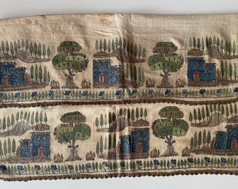 19th Cc Antique Ottoman Turkish Hand Embroidered Linen Towel - Etsy