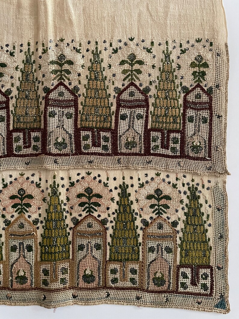19th Cc Antique Ottoman Turkish Hand Embroidered Linen Towel - Etsy